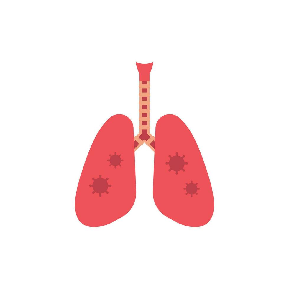 Vector Element Of Infected Lungs 25440071 Vector Art At Vecteezy