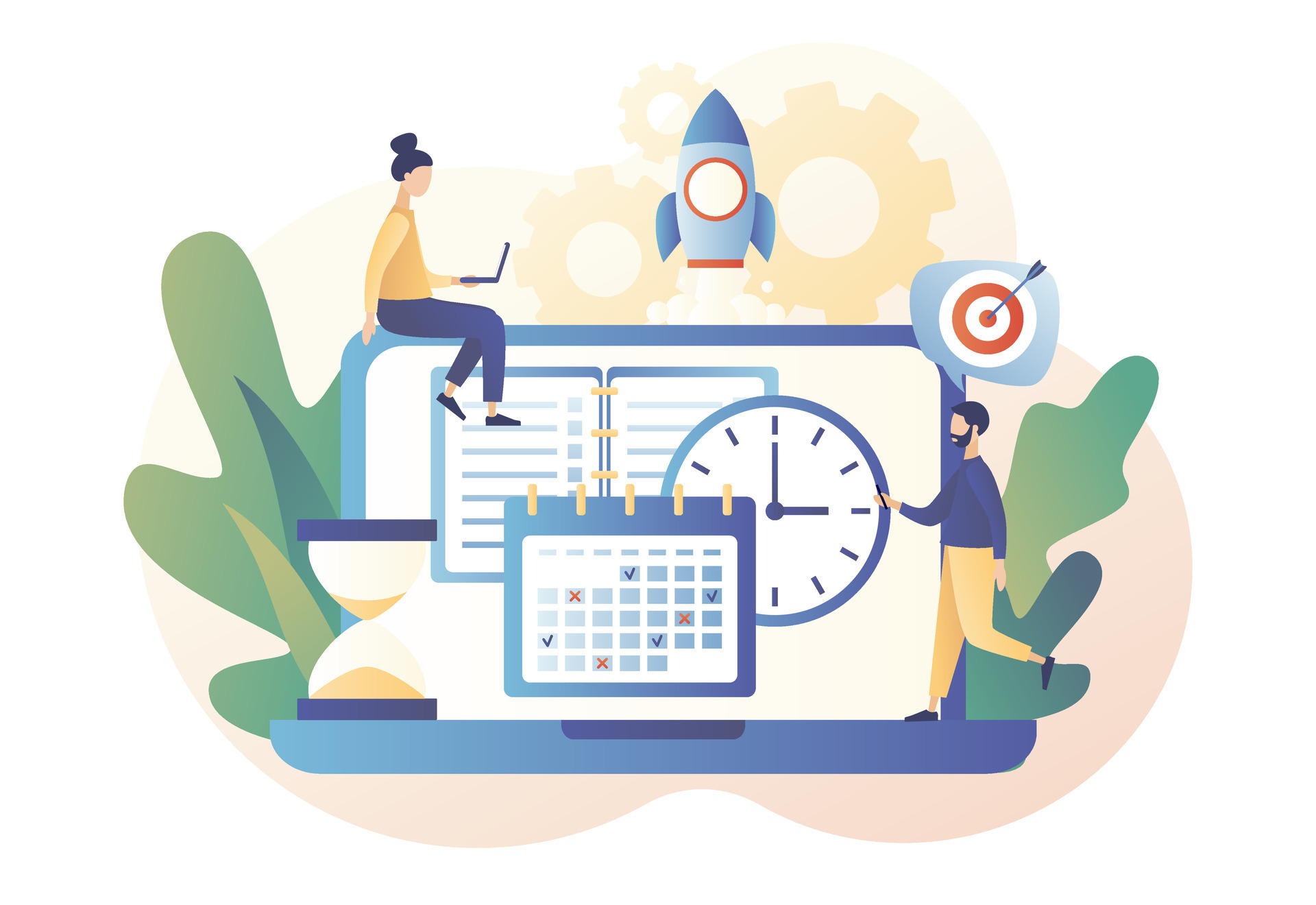 Self Discipline and Motivation concept. Time management, self control ...