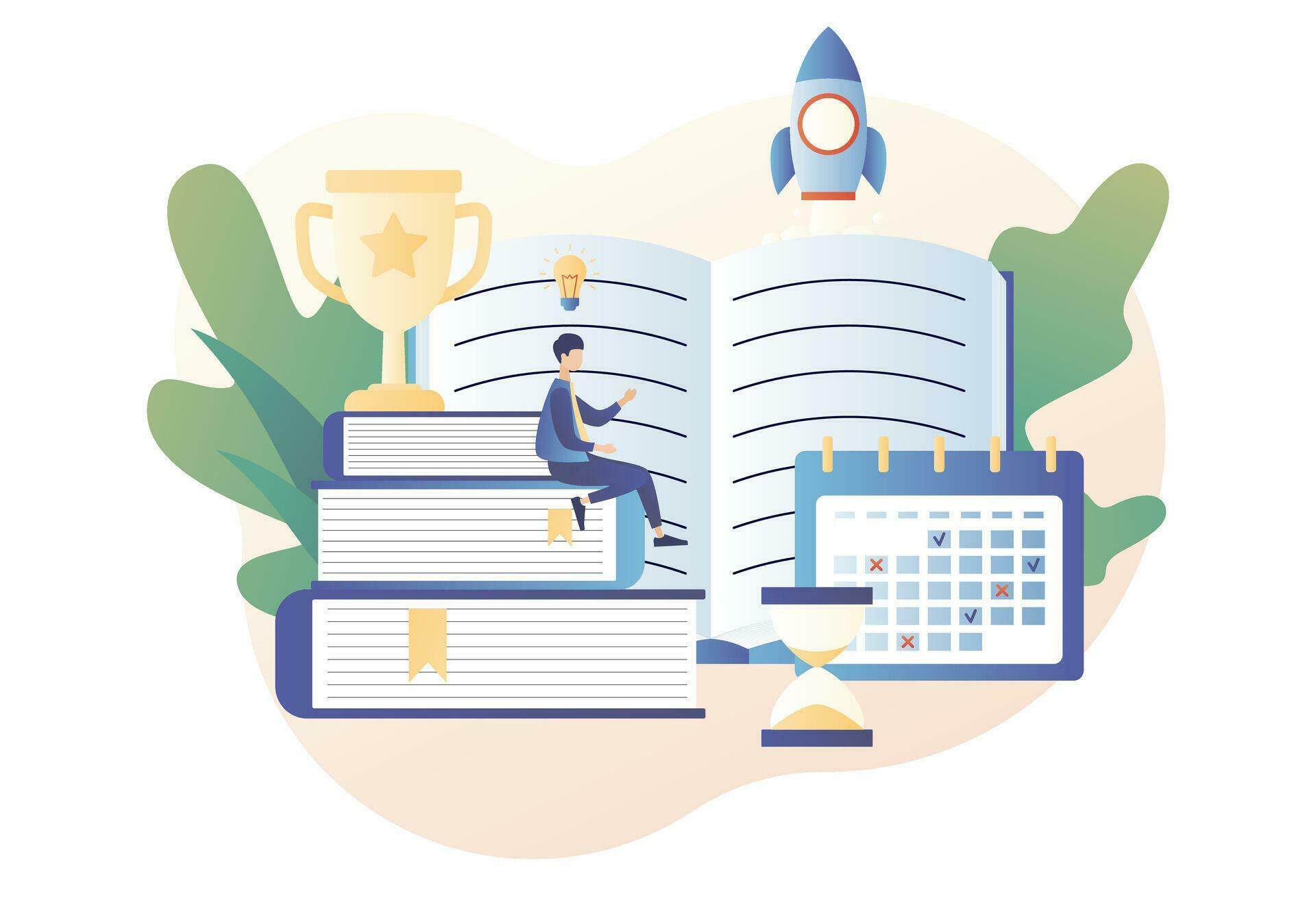 Self-learning, online education, e-book, distance e-learning. Self ...