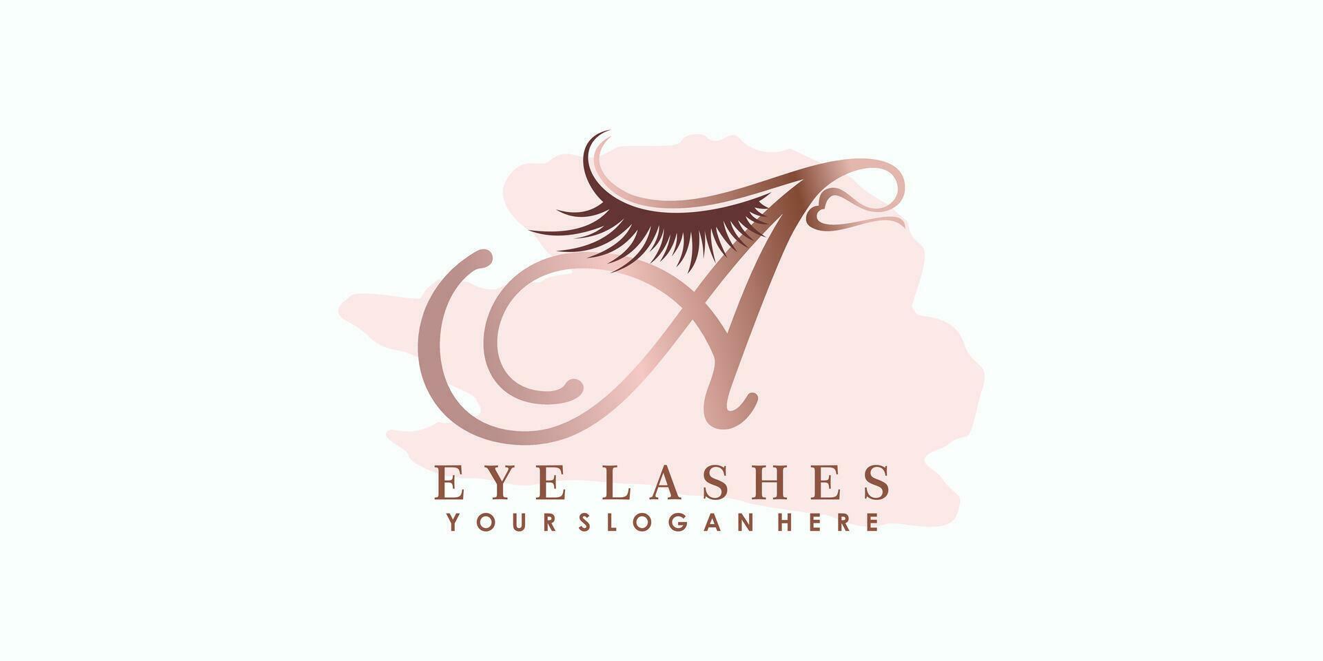 eye lash beauty logo design with letter concept 25442694 Vector Art at ... eye lash beauty logo design with letter concept 25442694 Vector Art at ...