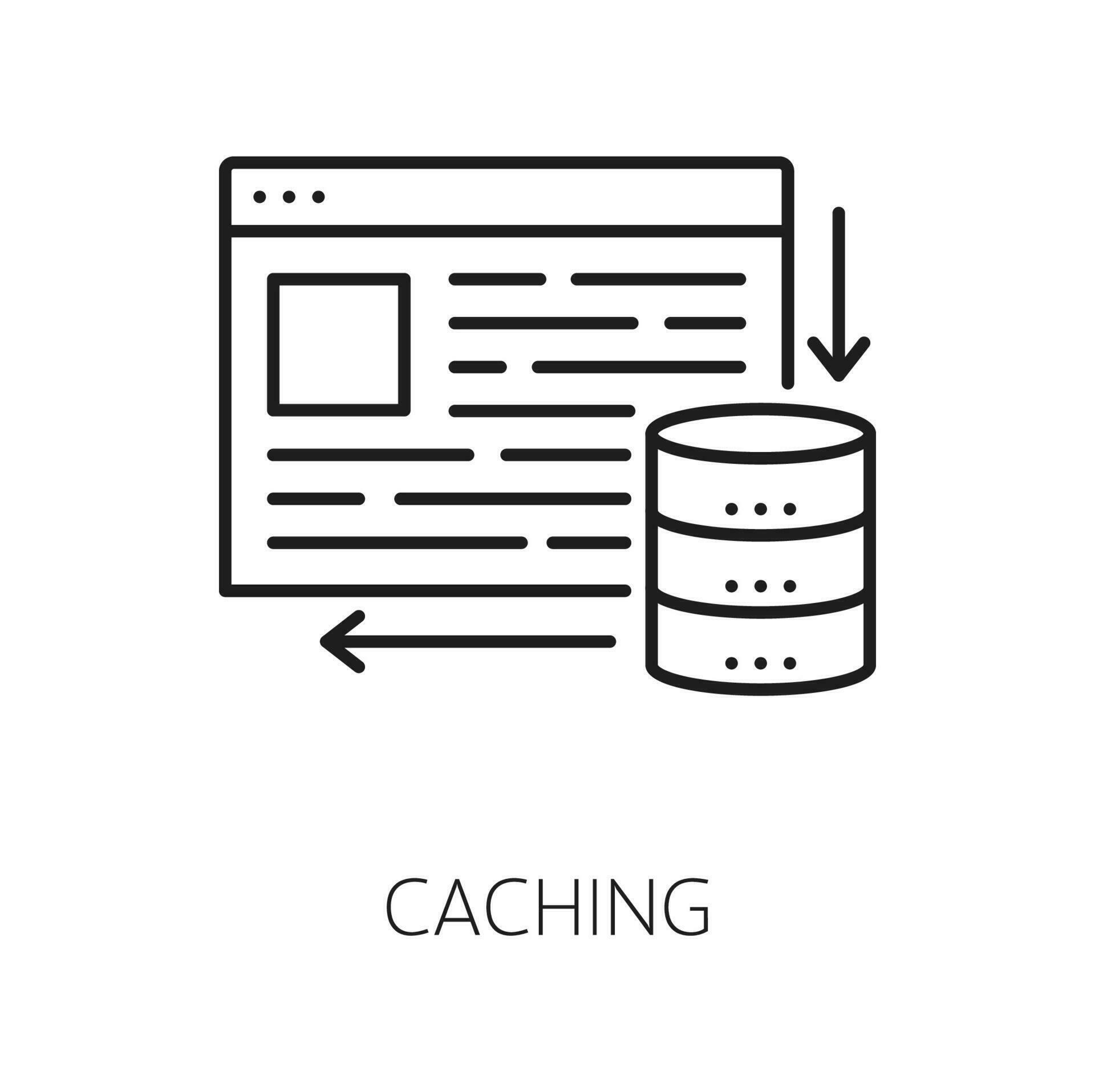 Caching, content delivery network outline icon 25448939 Vector Art at Vecteezy