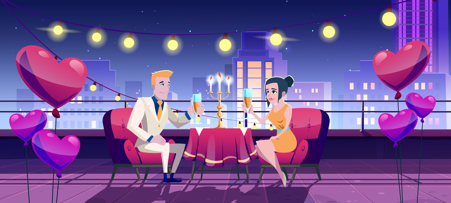 Romantic Dinner Date At Night On City Terrace 25449426 Vector Art At romantic-dinner-date-at-night-on-city-terrace-25449426-vector-art-at