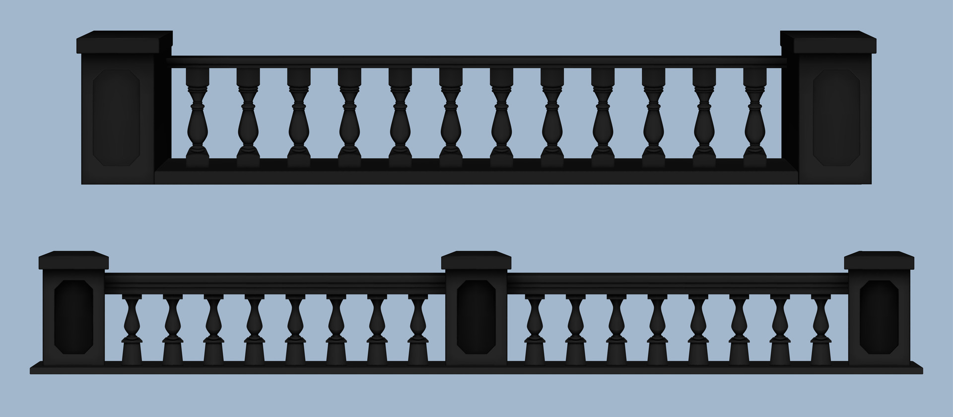 Realistic 3D set of classical balustrade handrails 25449463 Vector Art ... Realistic 3D set of classical balustrade handrails 25449463 Vector Art ...