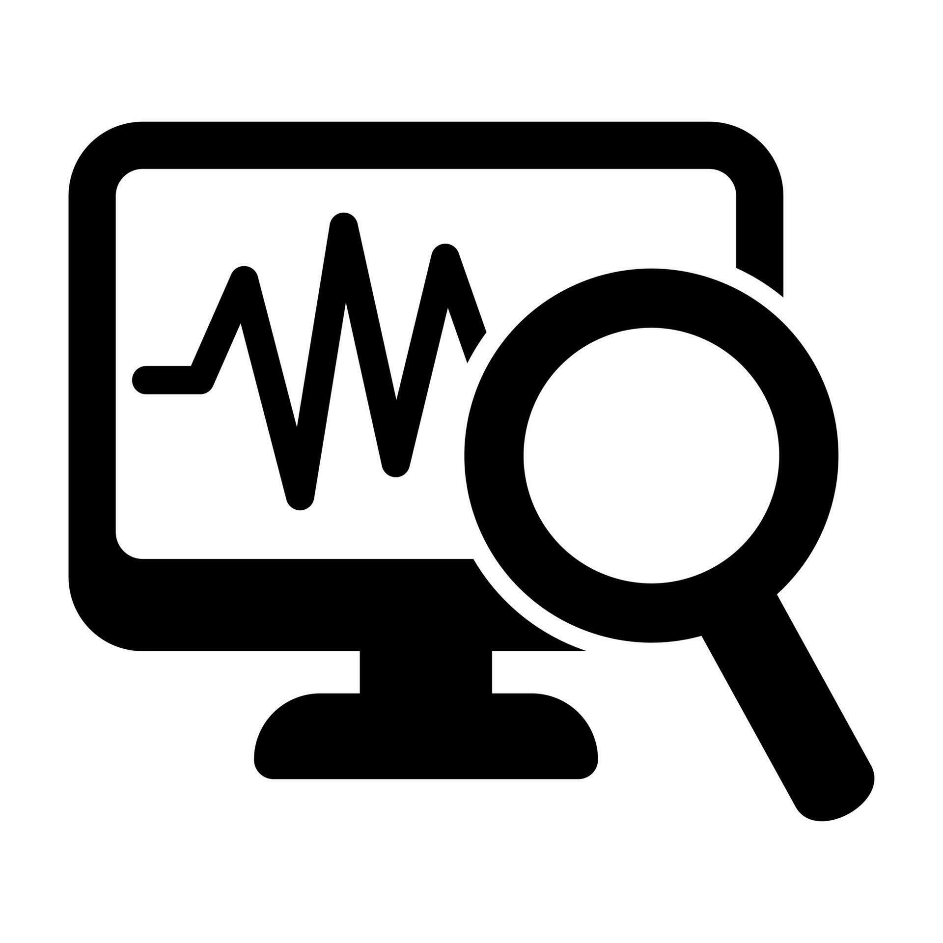 Monitoring icon. Simple element from internet security collection ...