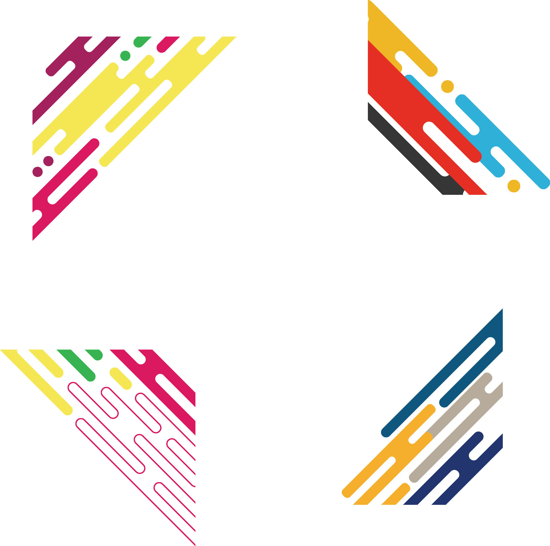 Modern Rounded Corner Abstract Element For Design Decoration Vector Illustration 25455029 Vector