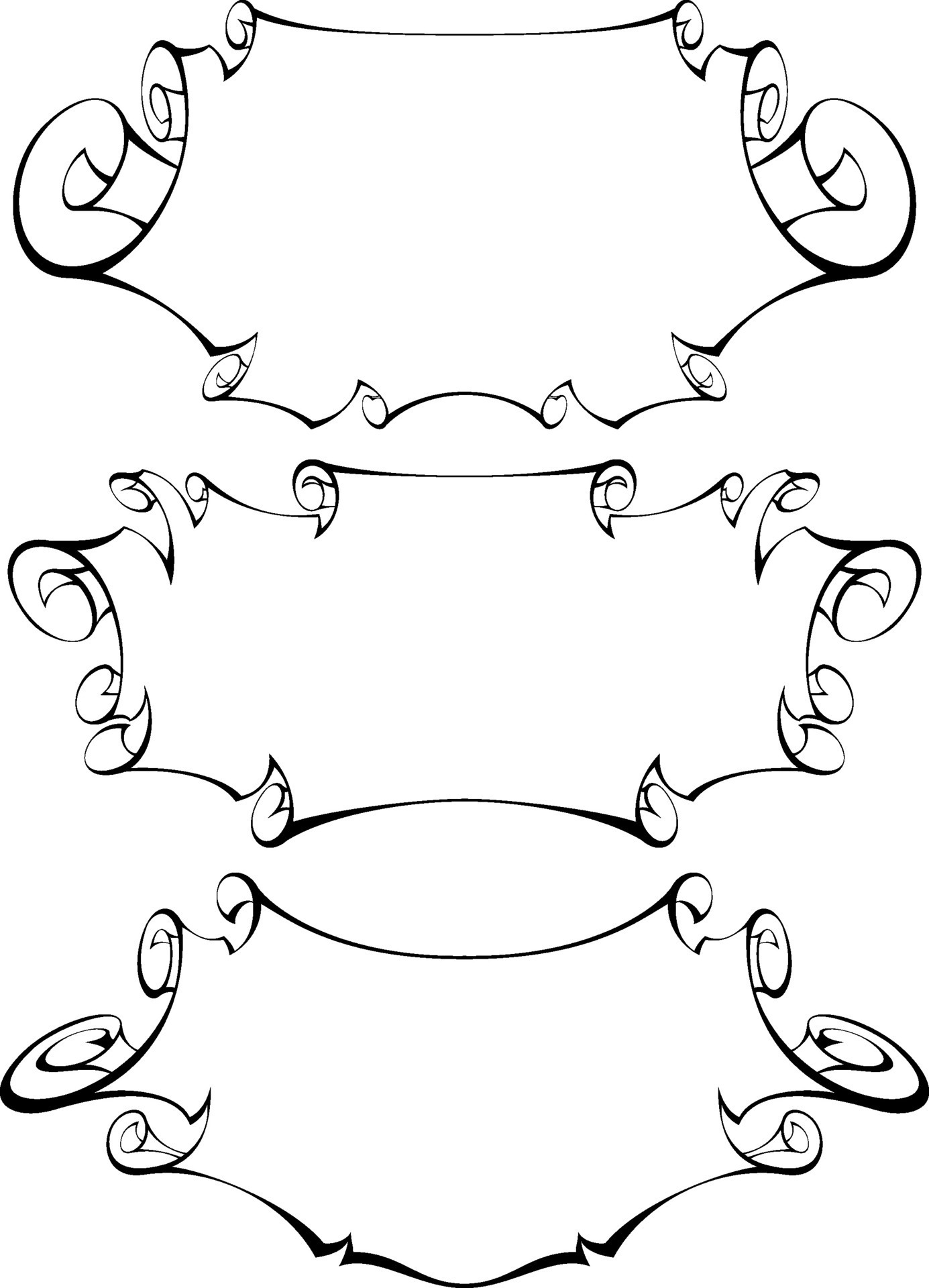 Scroll Banner Vector Set 25456055 Vector Art At Vecteezy