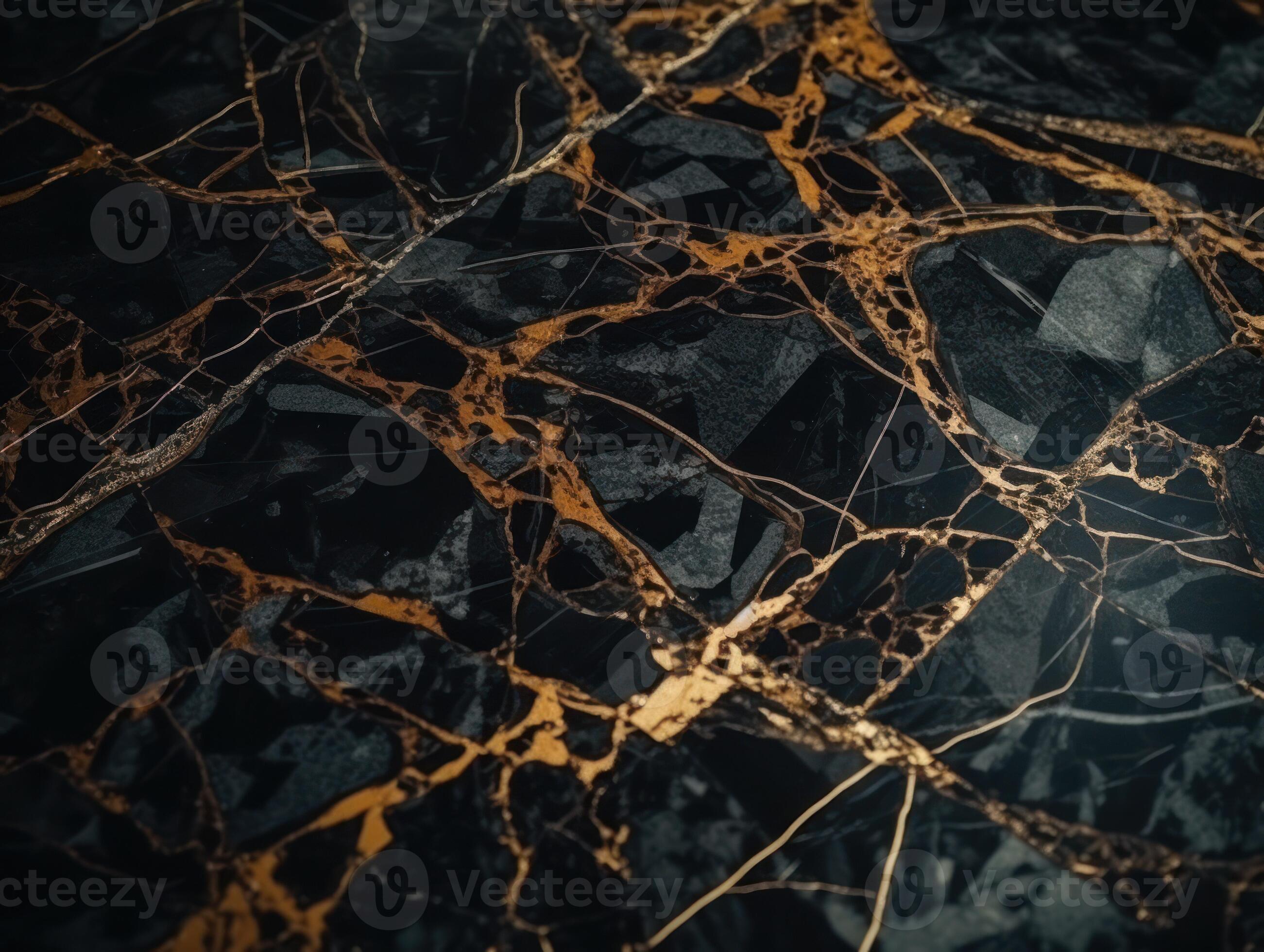 Marble stone texture background with elements of semi-precious stones and gold created with ...