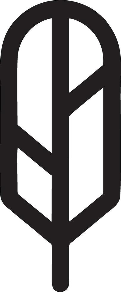 Feather icon symbol isolated vector image. Illustration of the feather ...