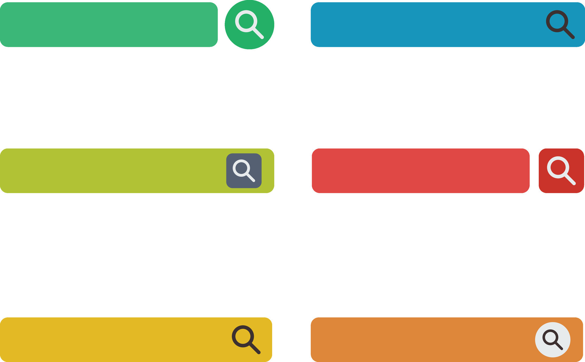 Set of Search Bar Shape. Search Address and navigation bar icon ...