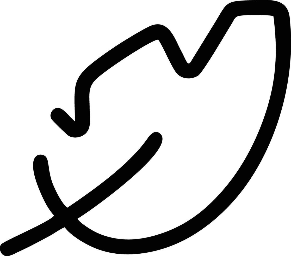 Feather icon symbol isolated vector image. Illustration of the feather ...