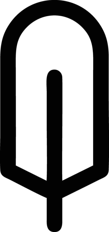 Feather icon symbol isolated vector image. Illustration of the feather ...