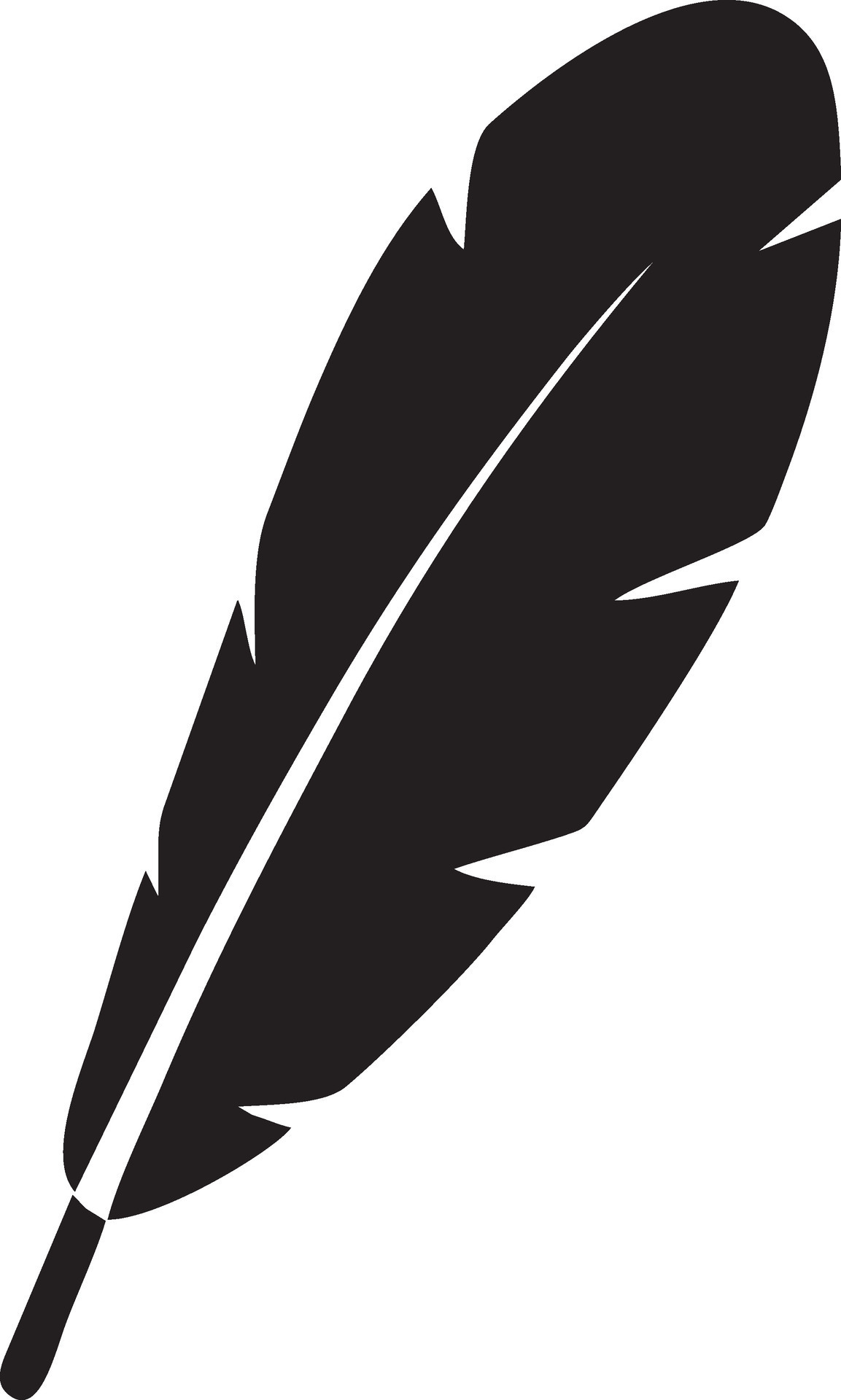 Feather icon symbol isolated vector image. Illustration of the feather ...