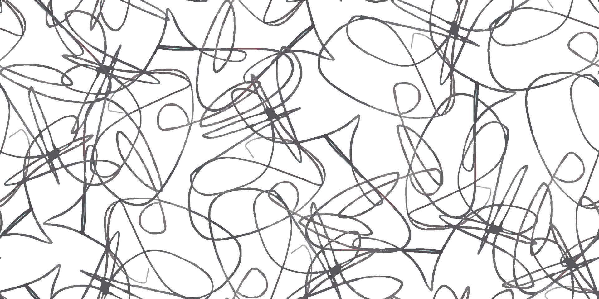 Hand drawn lines. Abstract line pattern simple seamless, endless ...