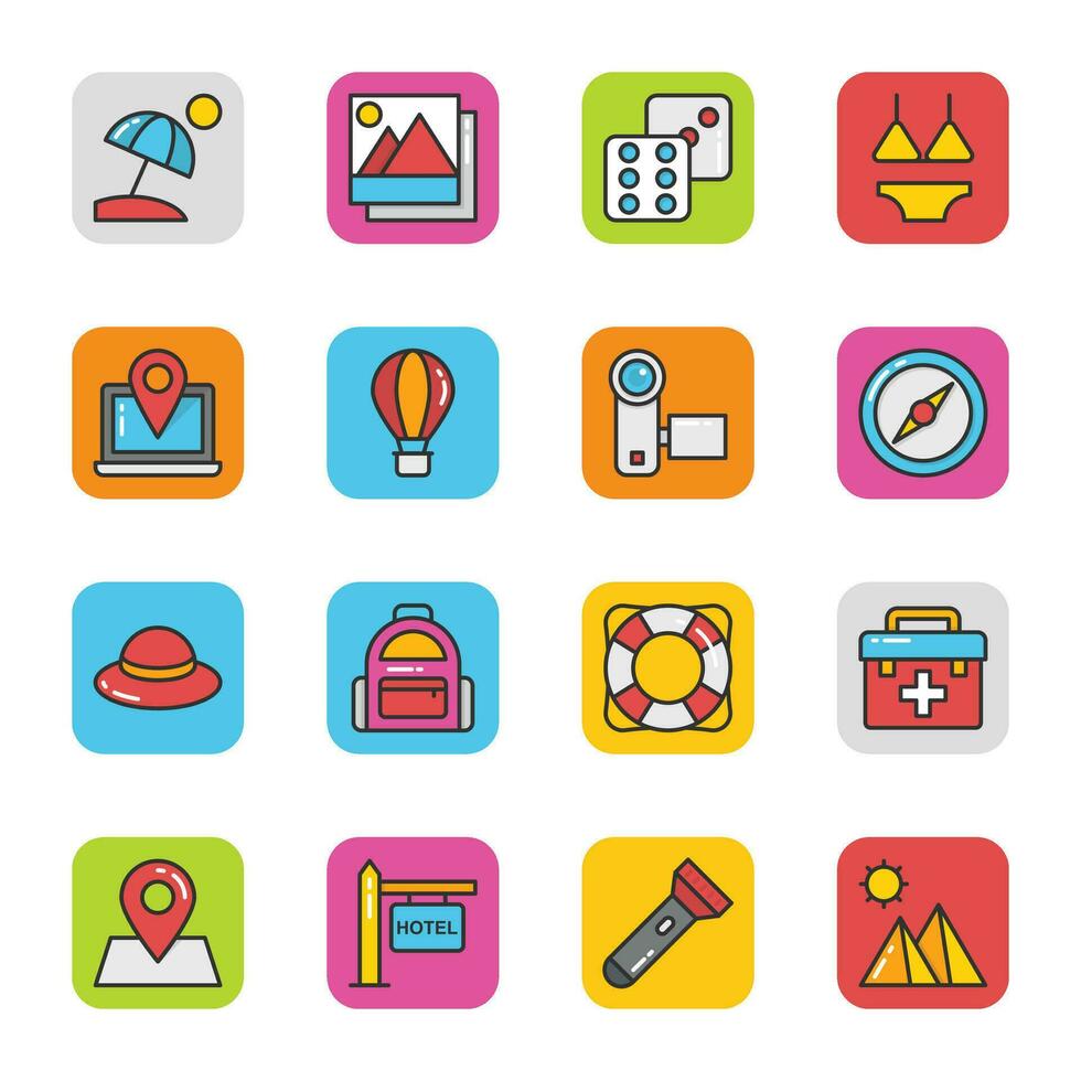 Creative Flat Icons Set of Hotel And Travel 25466327 Vector Art at Vecteezy Creative Flat Icons Set of Hotel And Travel 25466327 Vector Art at Vecteezy