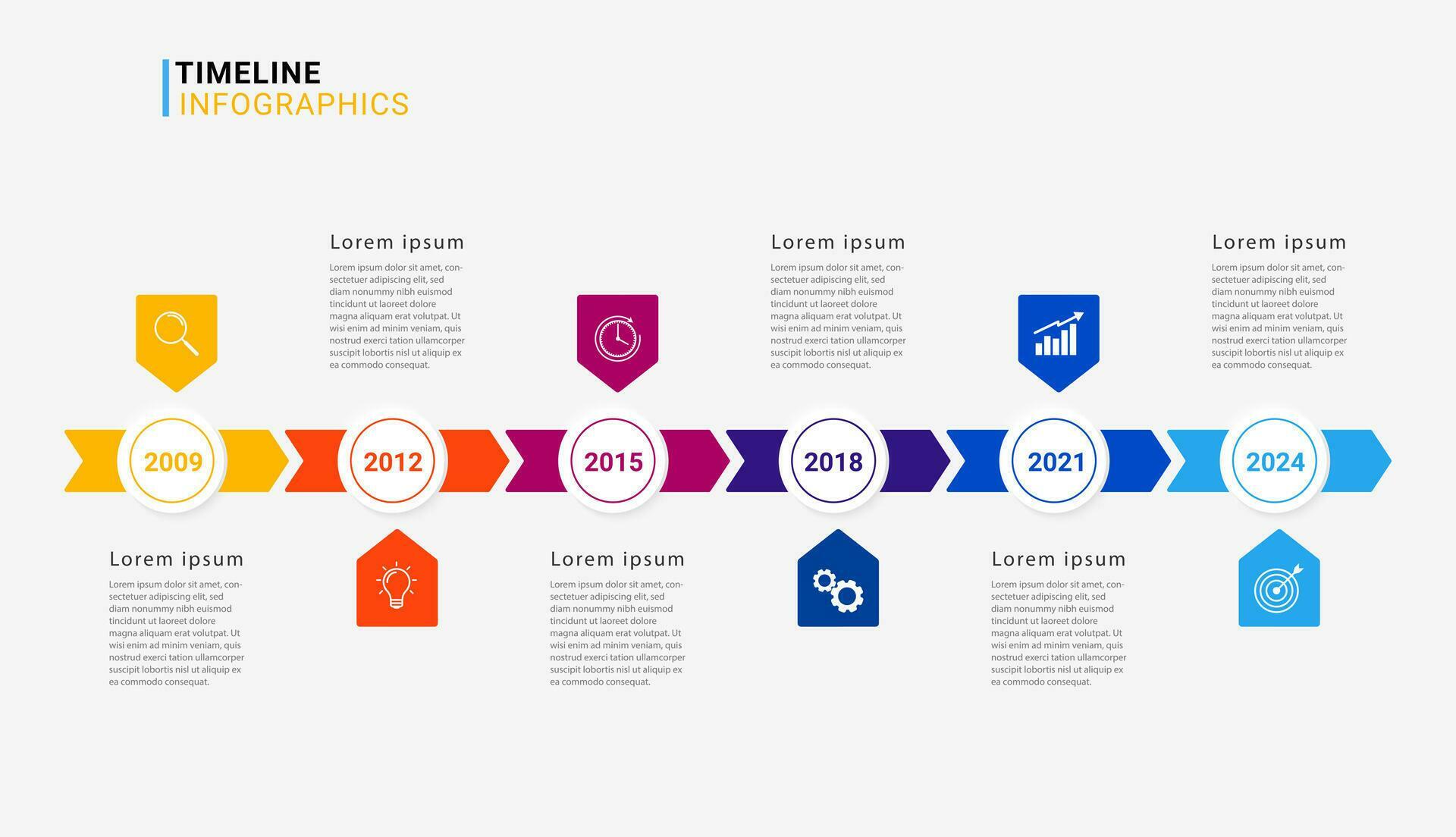 Business infographic timeline template. Milestone infographics element design for presentation ...