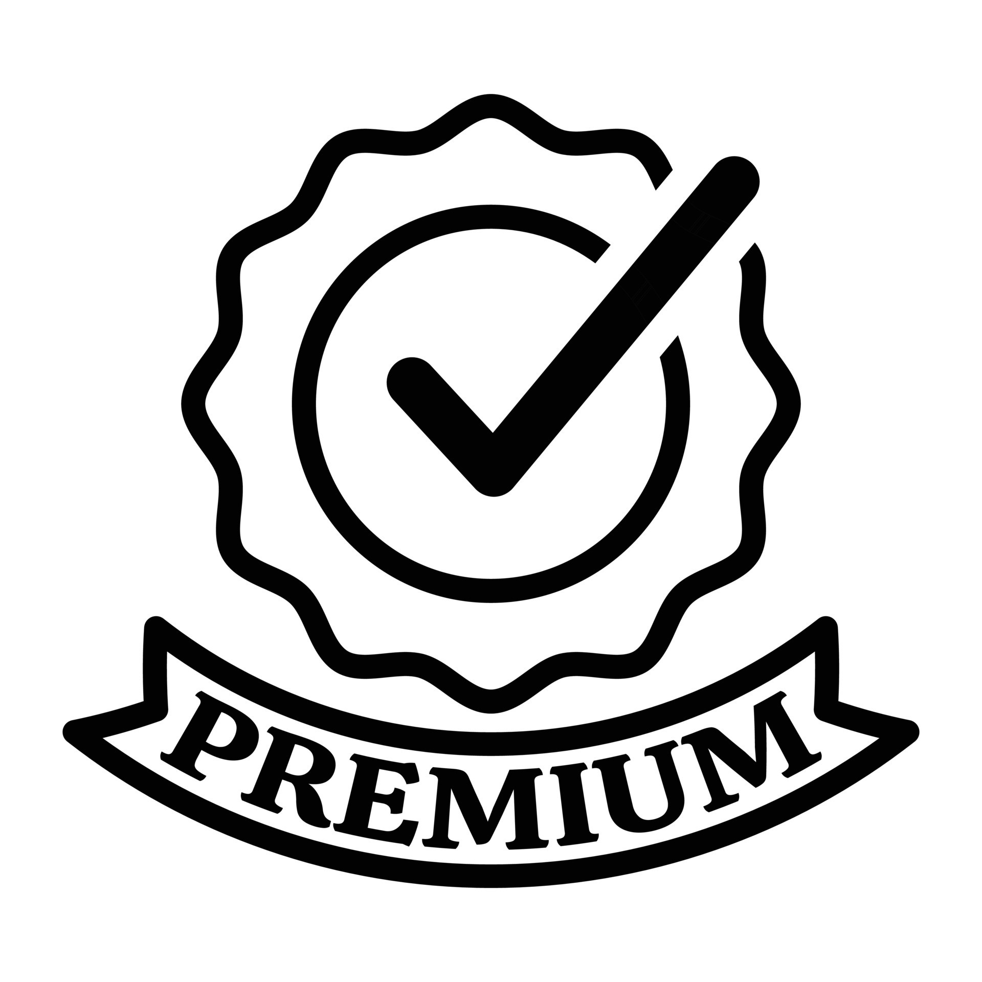 Premium Badge Icon, Medal Icon Vector, Winner Badge, Certification Icon ...