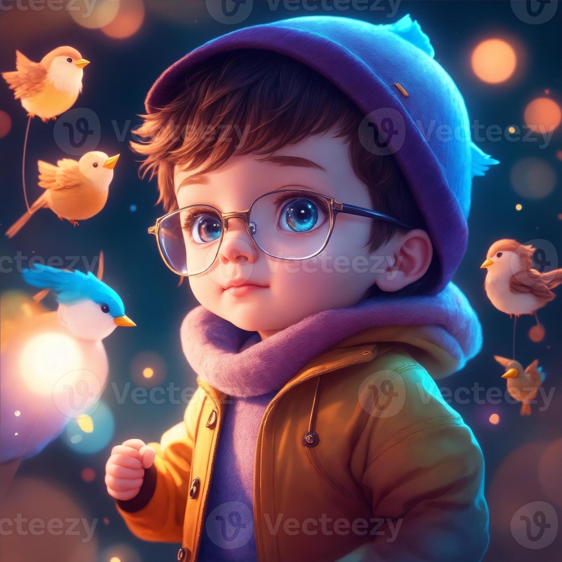 Very detailed cute kid boy. . 25470105 Stock Photo at Vecteezy
