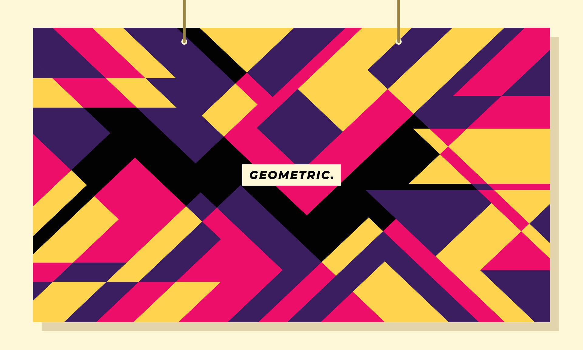 Colorful Abstract Geometric Background Template Copy Space Set Polygonal Backdrop Design