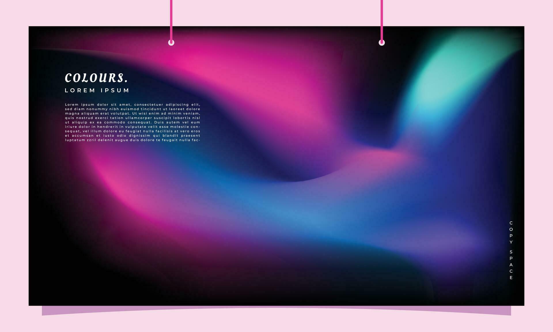 Colorful Fluid Gradient Mesh Background Template Copy Space Colour Gradation Backdrop Design