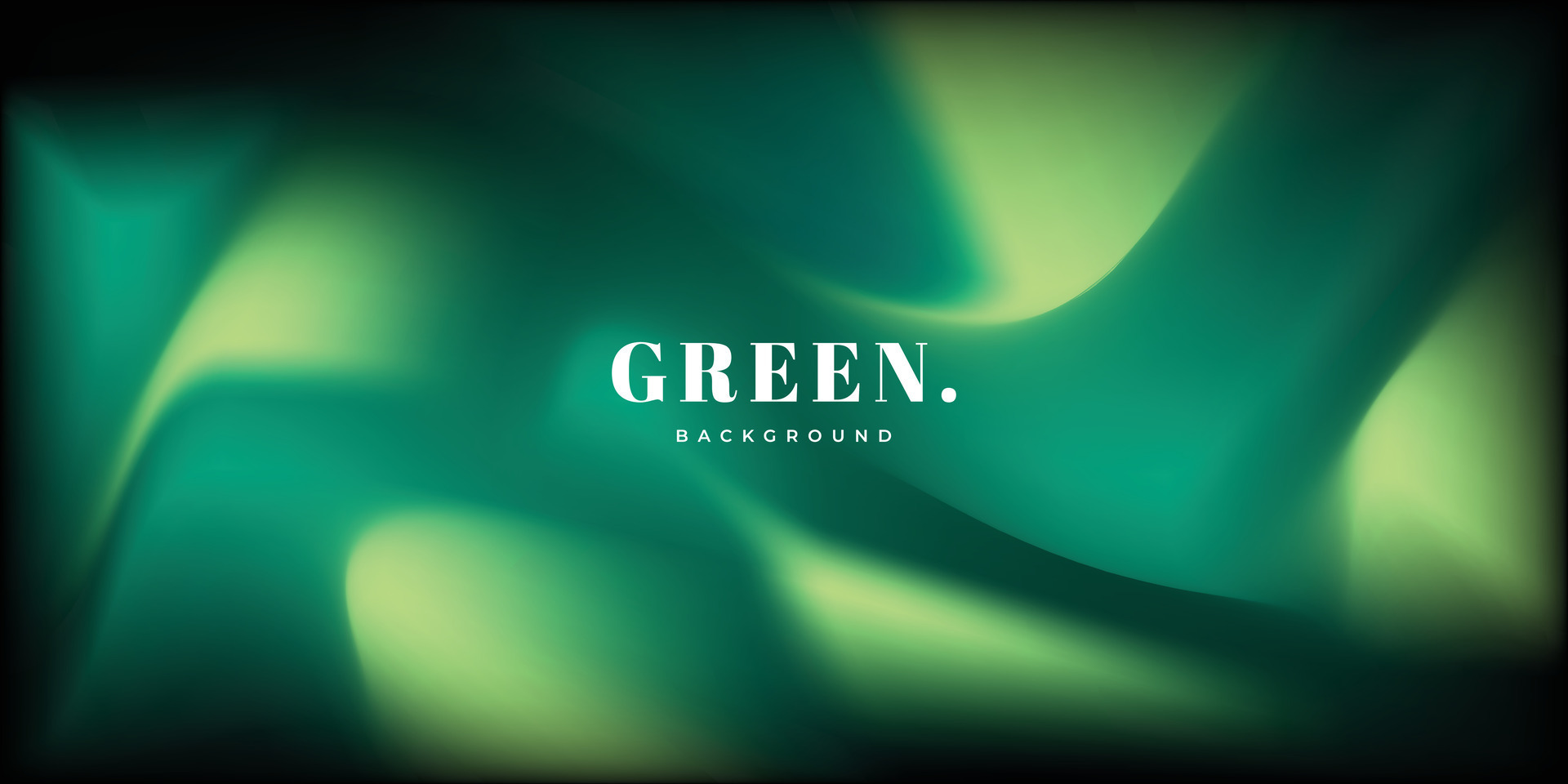 Green Fluid Gradient Mesh Background Template Copy Space Colour Gradation Backdrop Design For