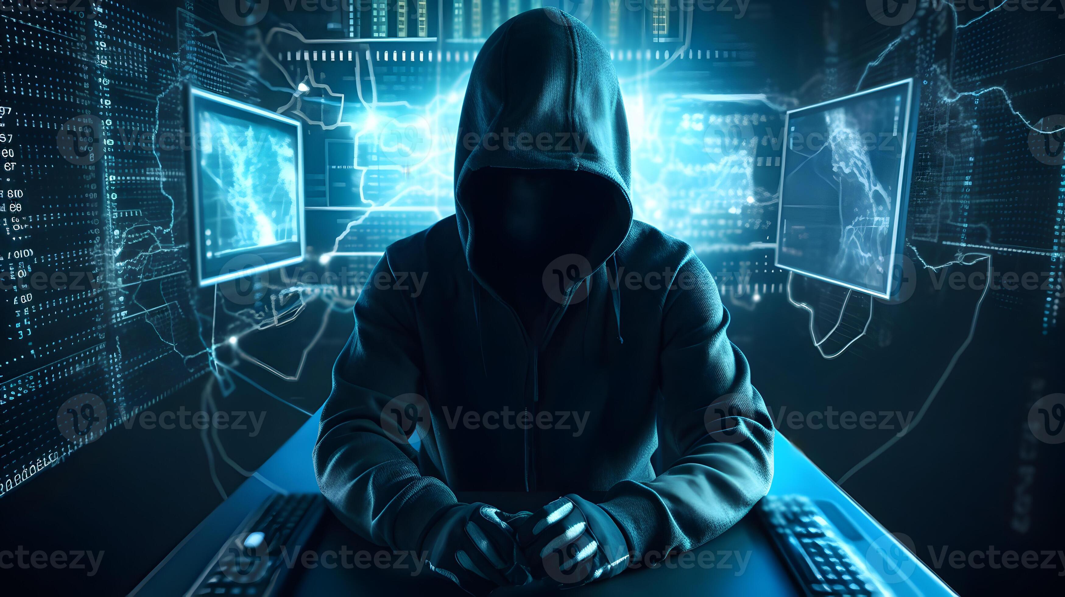 Anonymous Hacker Concept Of Dark Web Cybercrime Cyberattack Etc