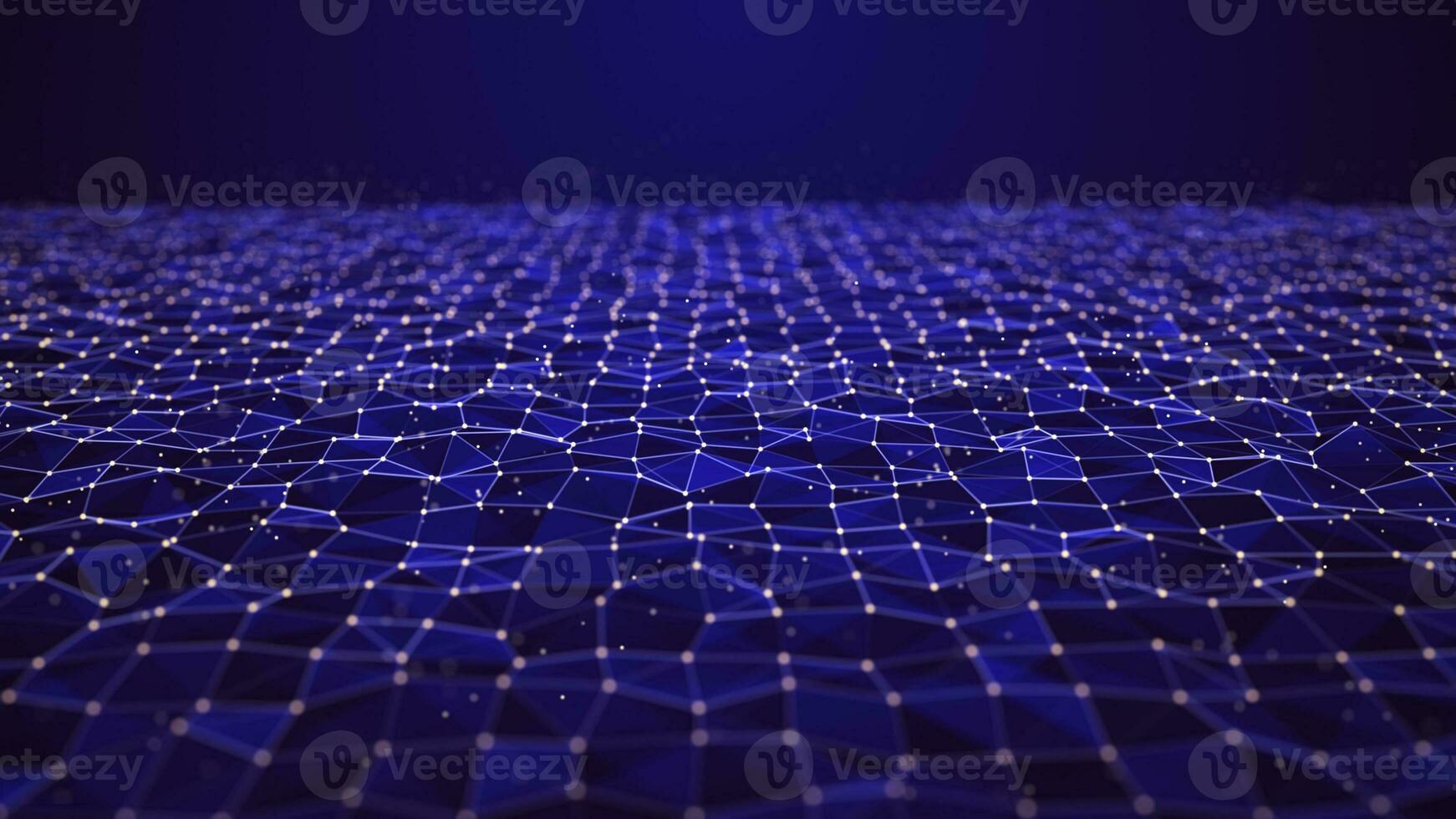 Futuristic glowing wave. The concept of big data. Network connection ...