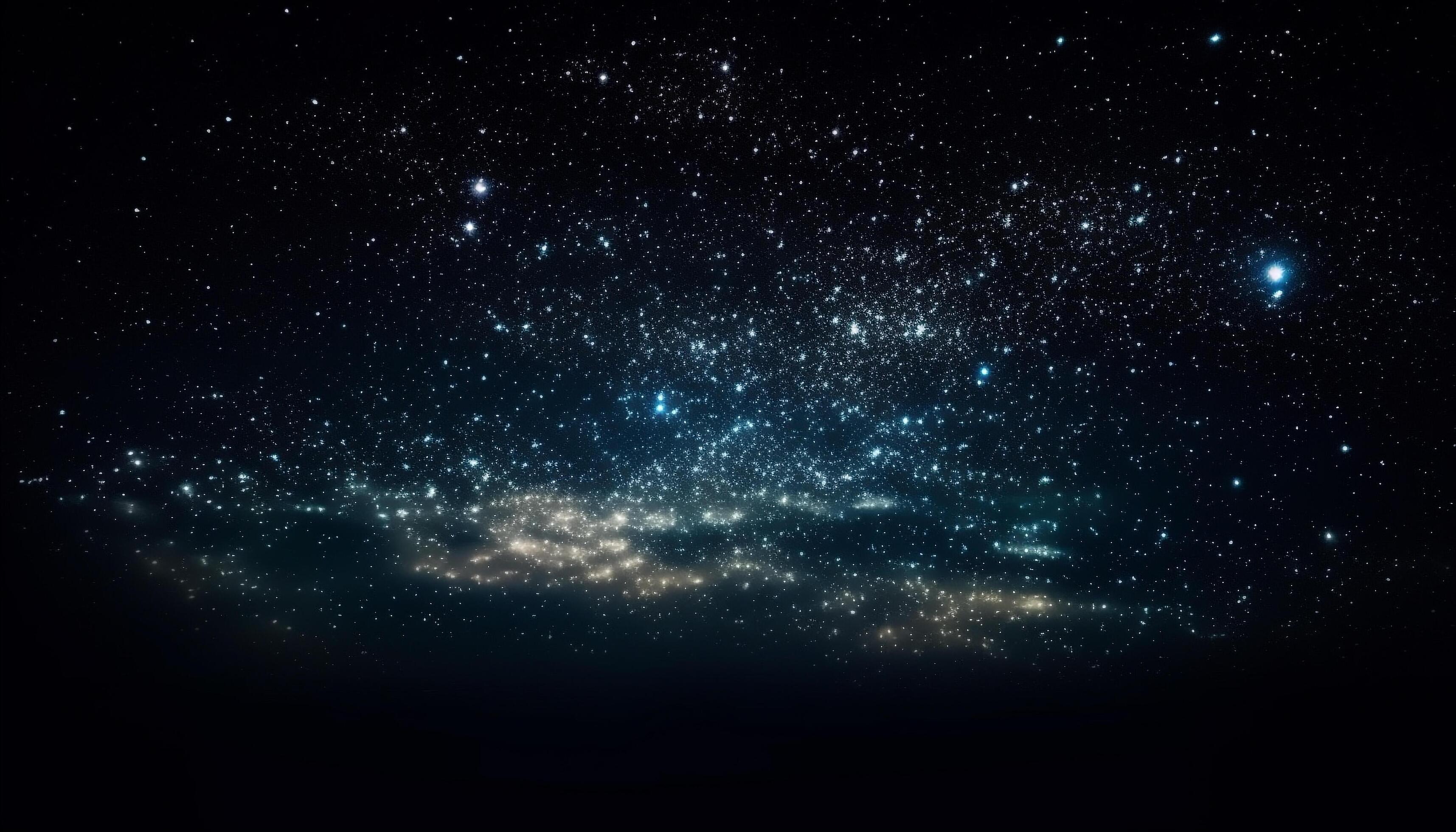 Supernova explodes in deep space, illuminating spiral galaxy backdrop generated by AI 25489590 ...