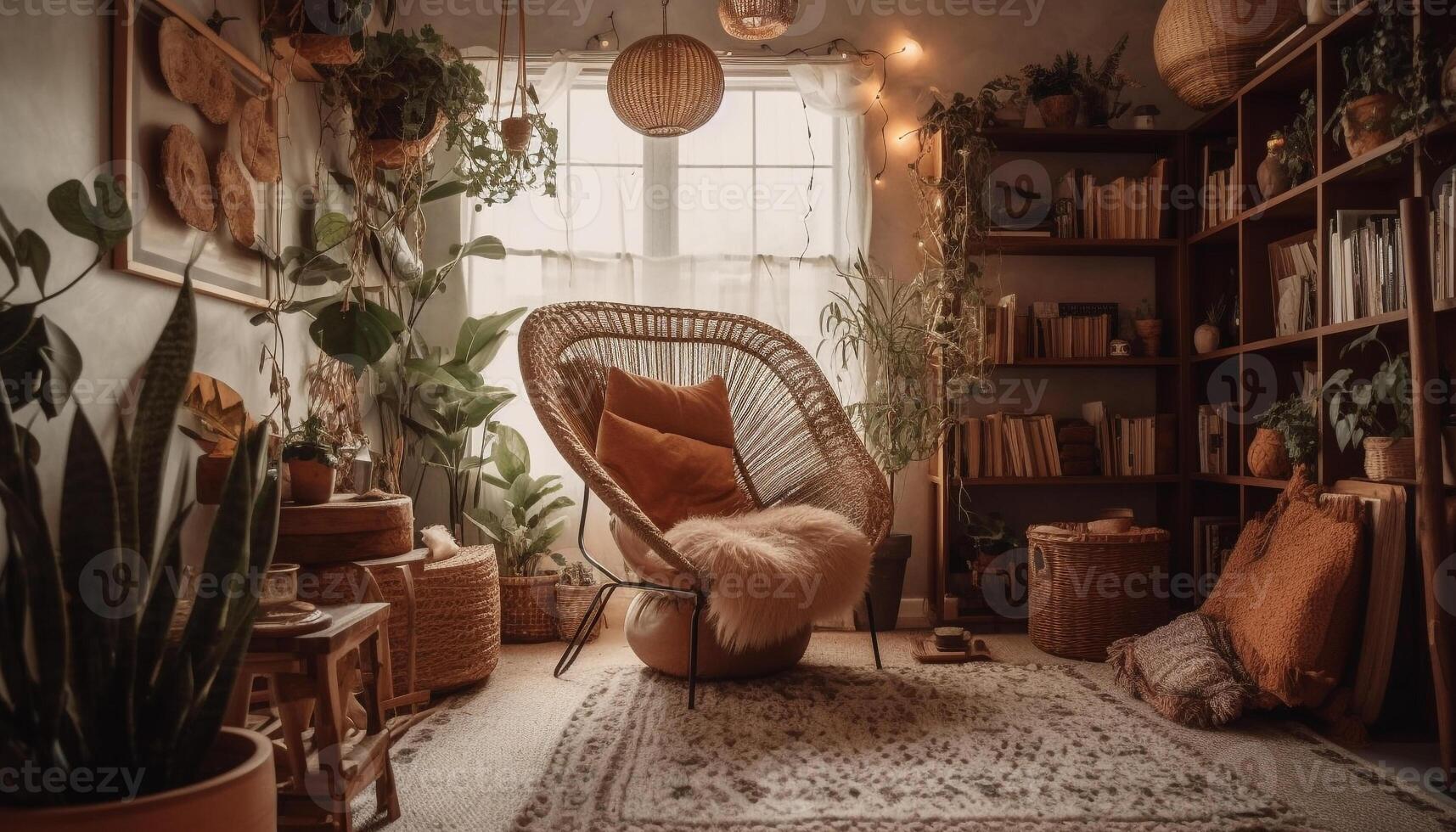 Cozy loft apartment with modern design, elegant decor, and nature ... Cozy loft apartment with modern design, elegant decor, and nature ...