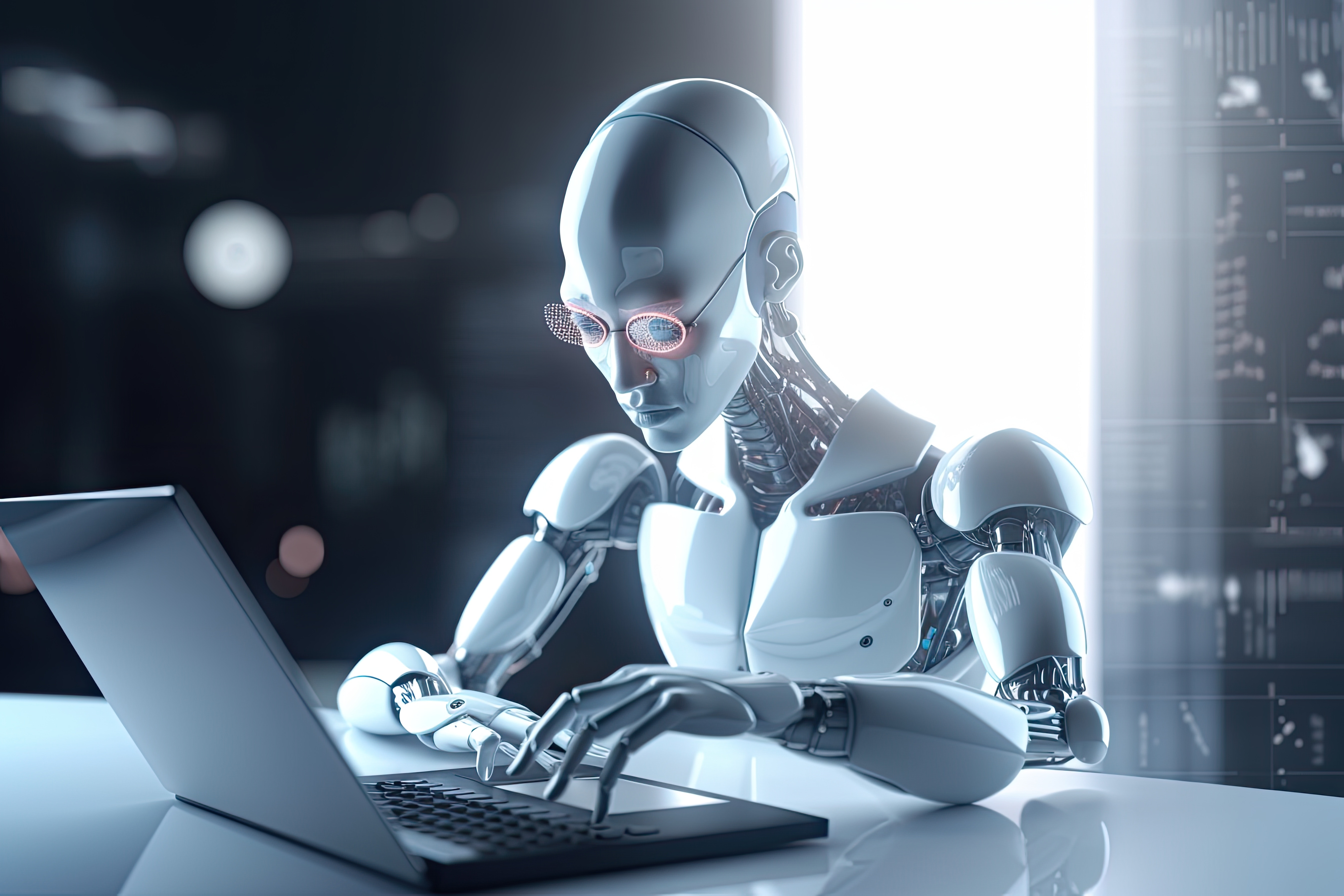 Robot Computer Stock Photos, Images and Backgrounds for Free Download