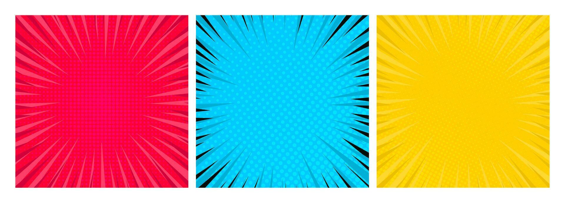 Colorful Comic Book Background In Pop Art Style 25501836 Vector Art At