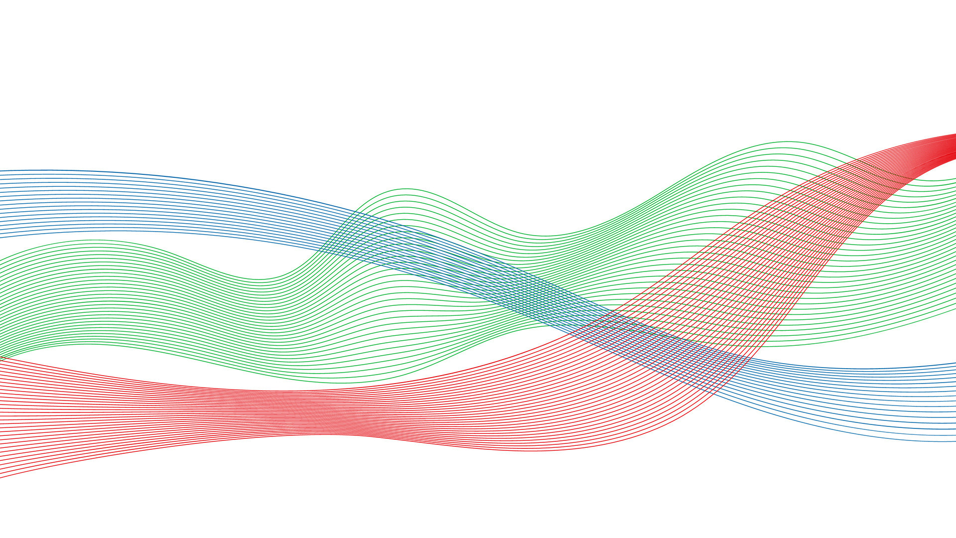 Abstract Backdrop With Colorful Wave Gradient Lines On White Background