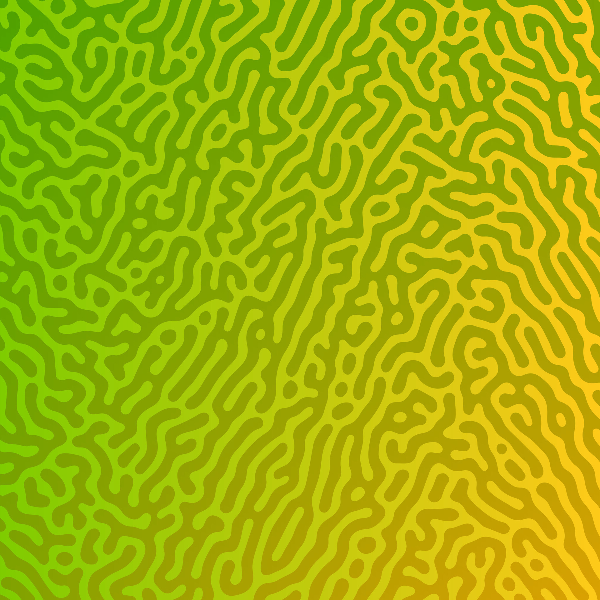 Green Turing Reaction Gradient Background Abstract Diffusion Pattern