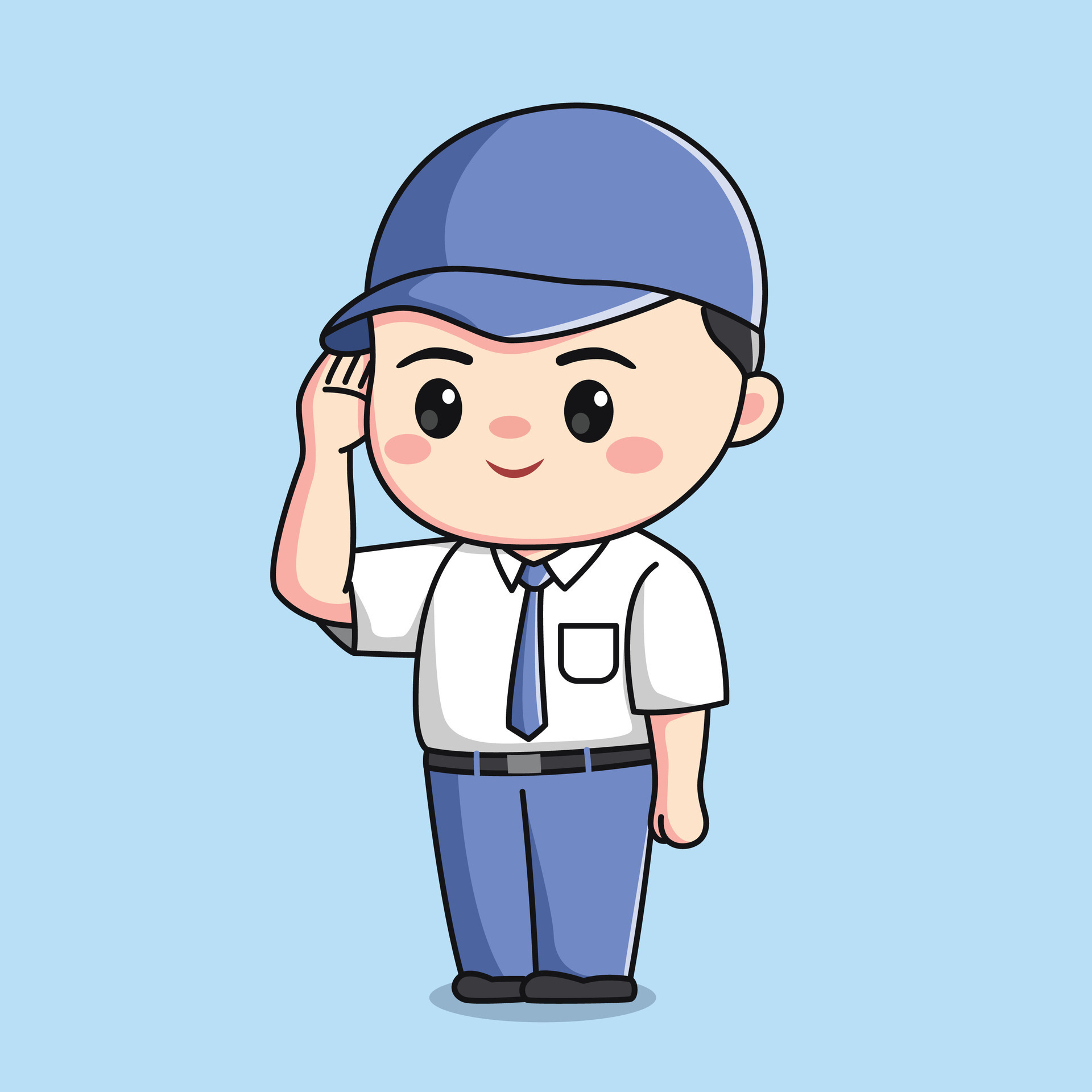 indonesian senior high school student cute boy character kawaii chibi ... indonesian senior high school student cute boy character kawaii chibi ...