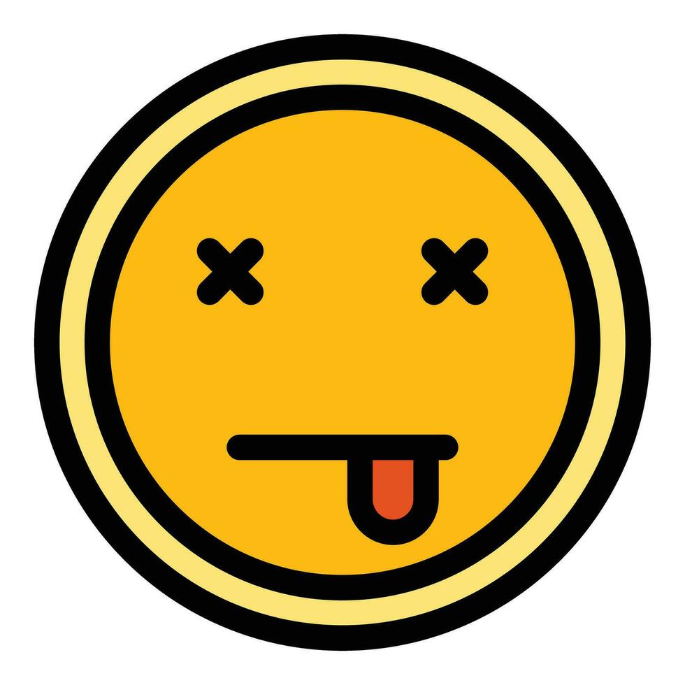 Dead emoji icon vector flat 25506261 Vector Art at Vecteezy Dead emoji icon vector flat 25506261 Vector Art at Vecteezy