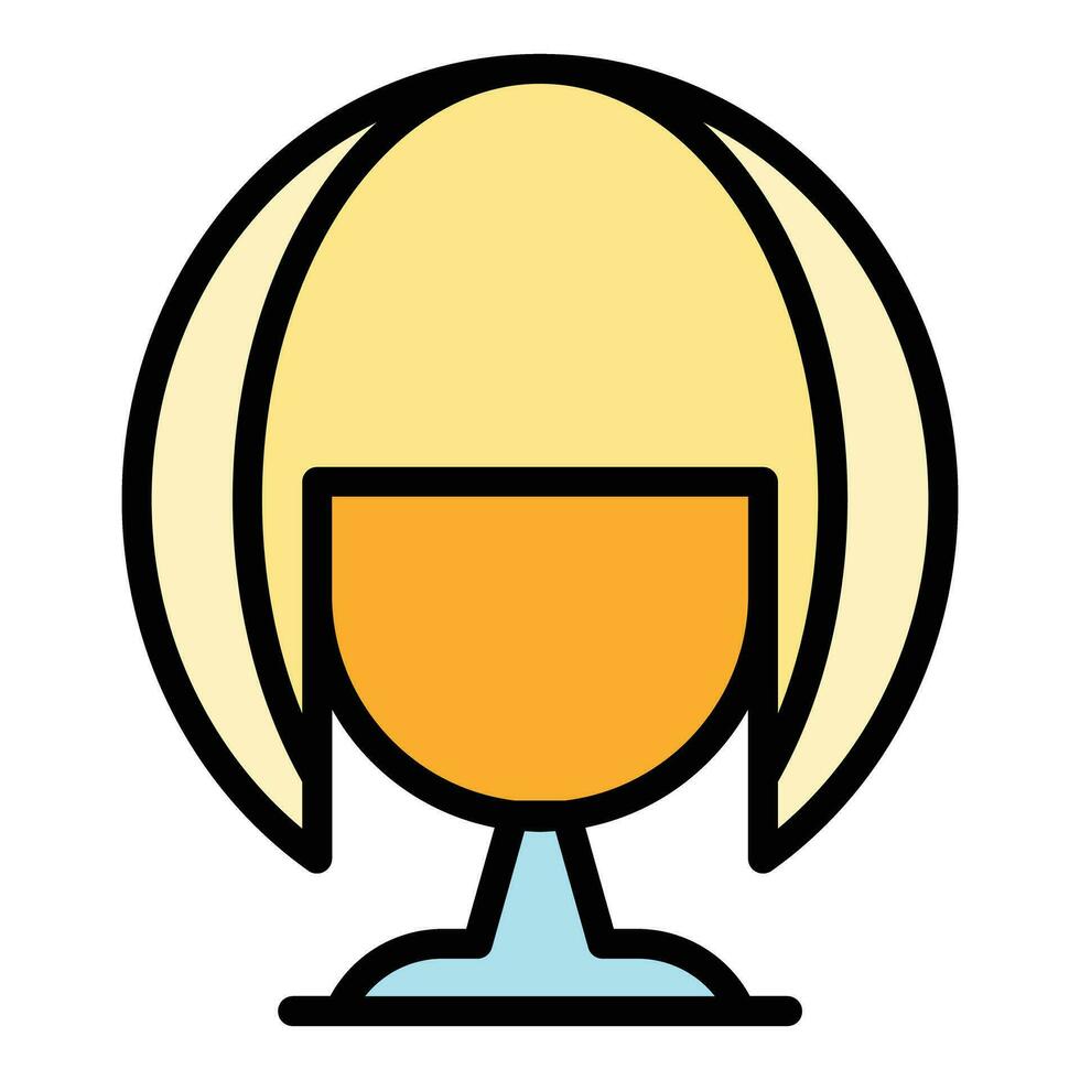 Salon wig icon vector flat 25507111 Vector Art at Vecteezy Salon wig icon vector flat 25507111 Vector Art at Vecteezy