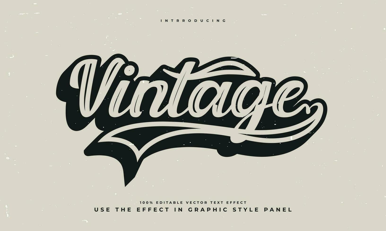 vintage retro editable text effect alphabet font typography typeface 25513336 Vector Art at Vecteezy