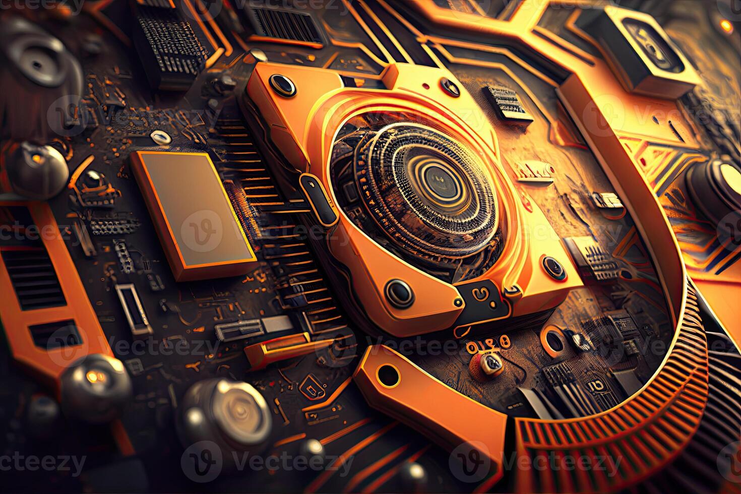 Technology Background Blue Glow Light, Abstract Digital Graphic Design ...