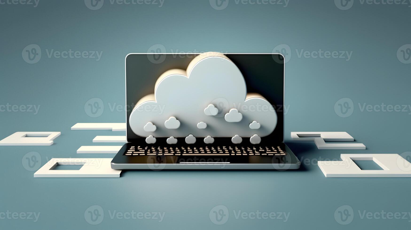 Cloud data storage, database concept illustration. 25529465 Stock Photo ...