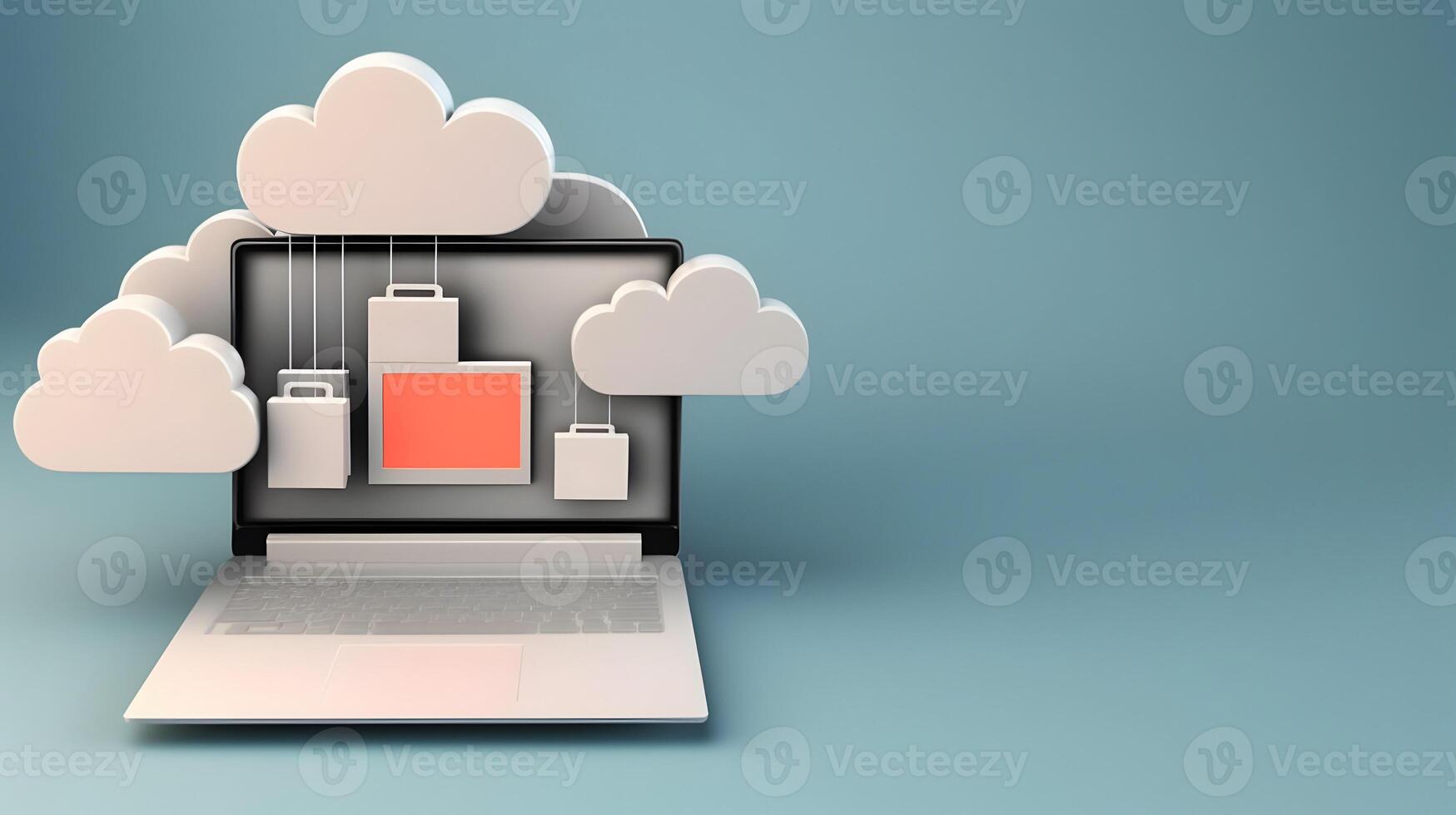 Cloud data storage, database concept illustration. 25529467 Stock Photo ...