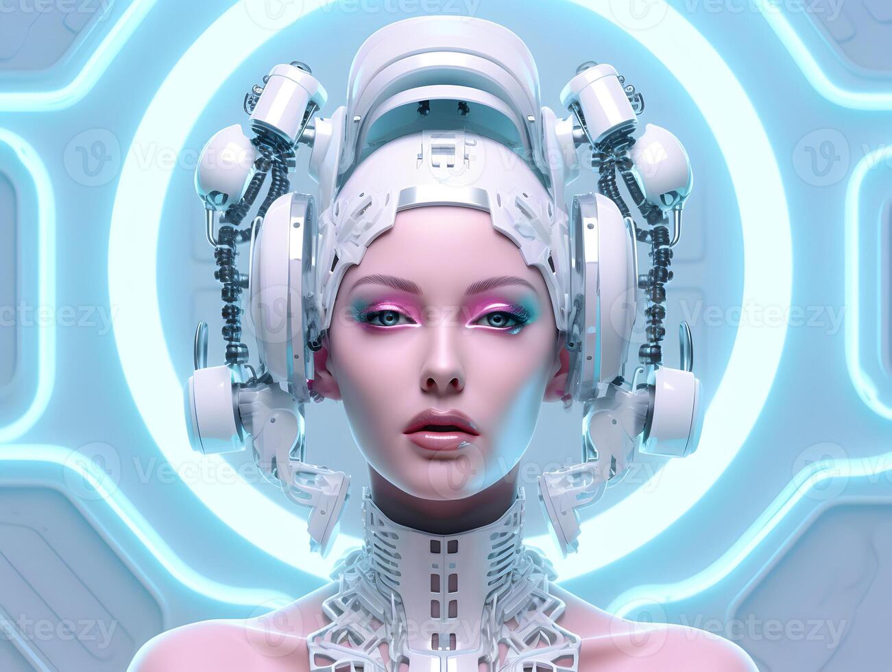 Futuristic female robot with artificial intelligence. 25529830 Stock ...