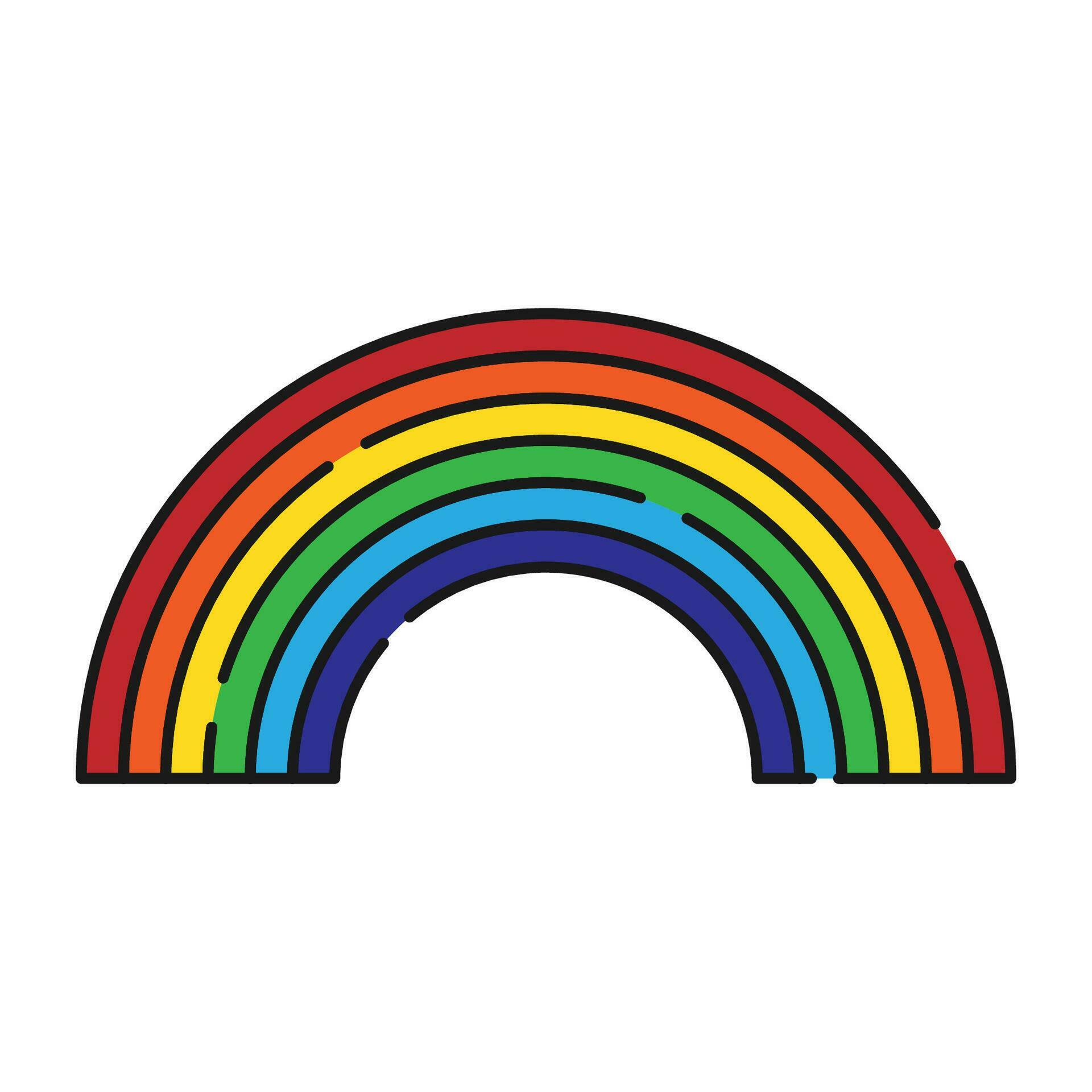 Colorful Rainbow icon, vector illustration 25535519 Vector Art at Vecteezy