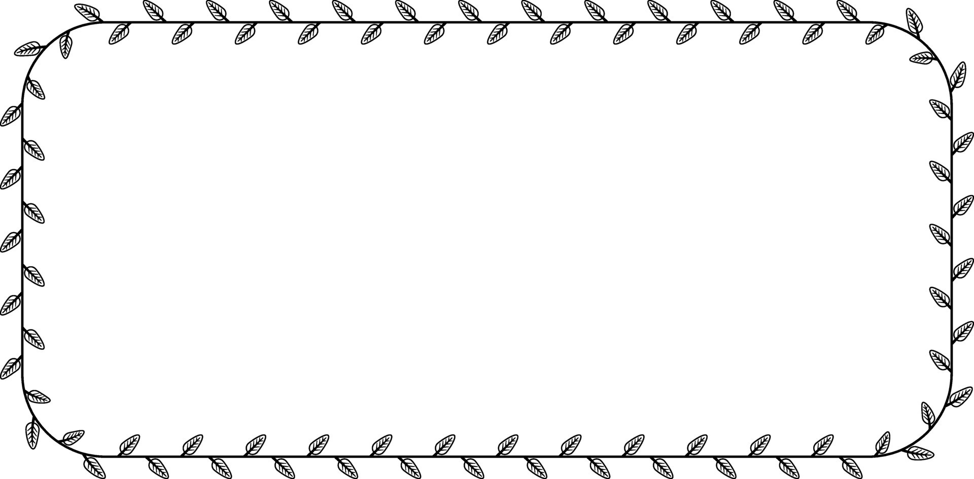 rectangular leaf frame 25547988 Vector Art at Vecteezy