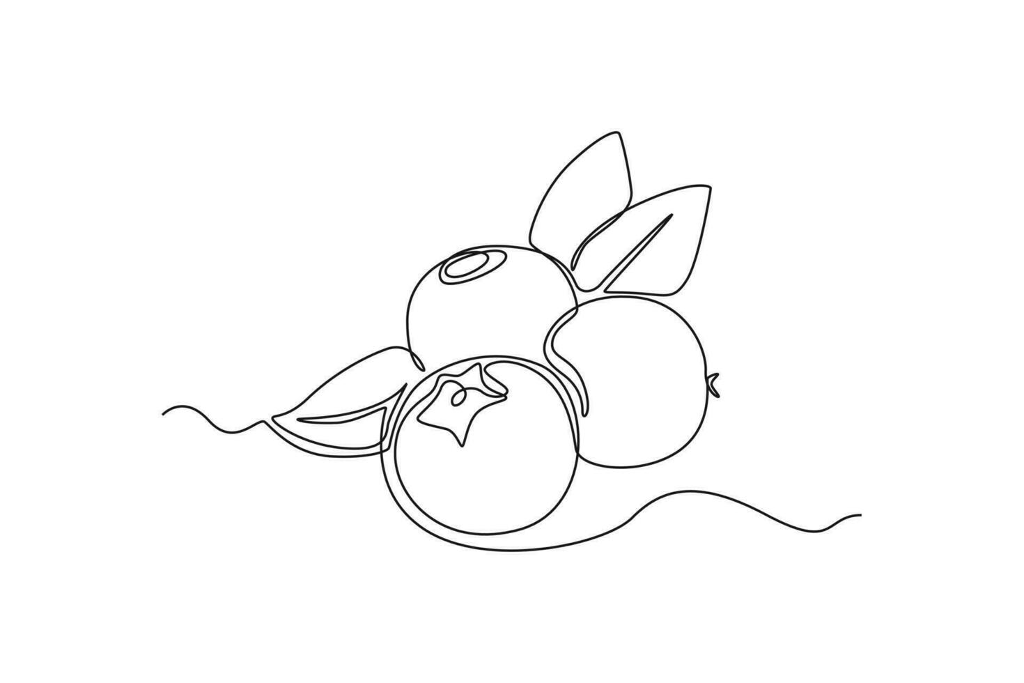 Single one line drawing fruits concept. Continuous line draw design graphic vector illustration ...