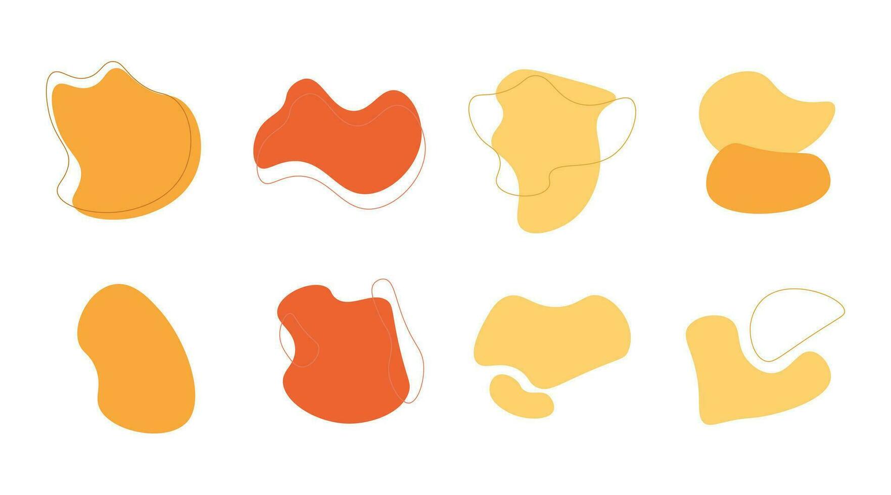 Irregular Abstract Organic Shapes For Decoration Blob Abstract Shape Organic Banner Design