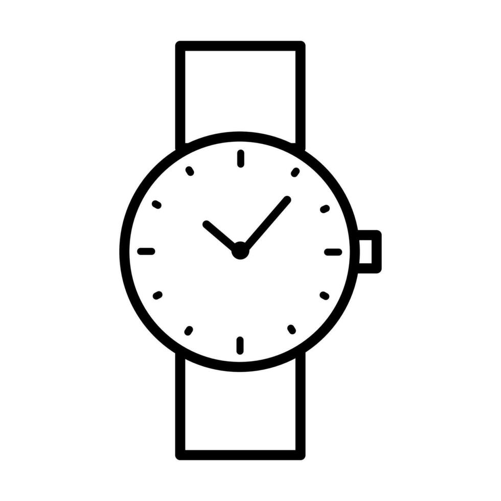 Watch Outline Concept Icon On White Background 25554107 Vector Art At Vecteezy