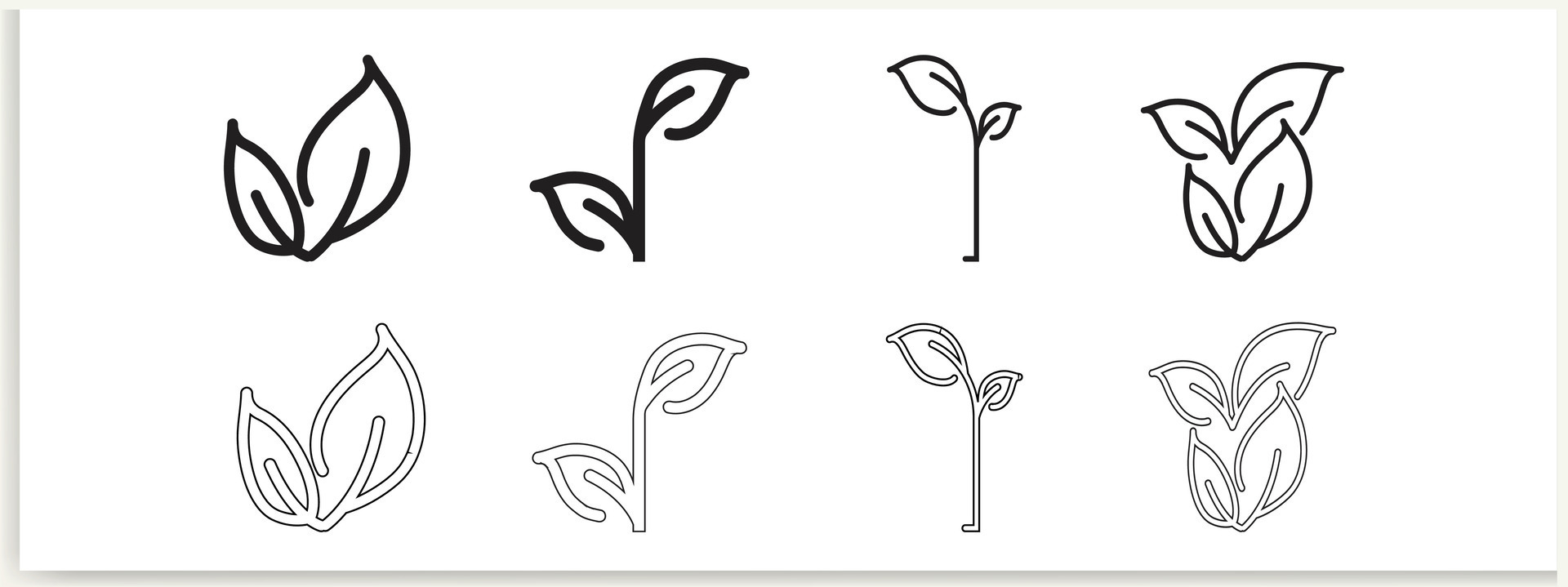 leaf line icon set Vector illustration 25554816 Vector Art at Vecteezy leaf line icon set Vector illustration 25554816 Vector Art at Vecteezy