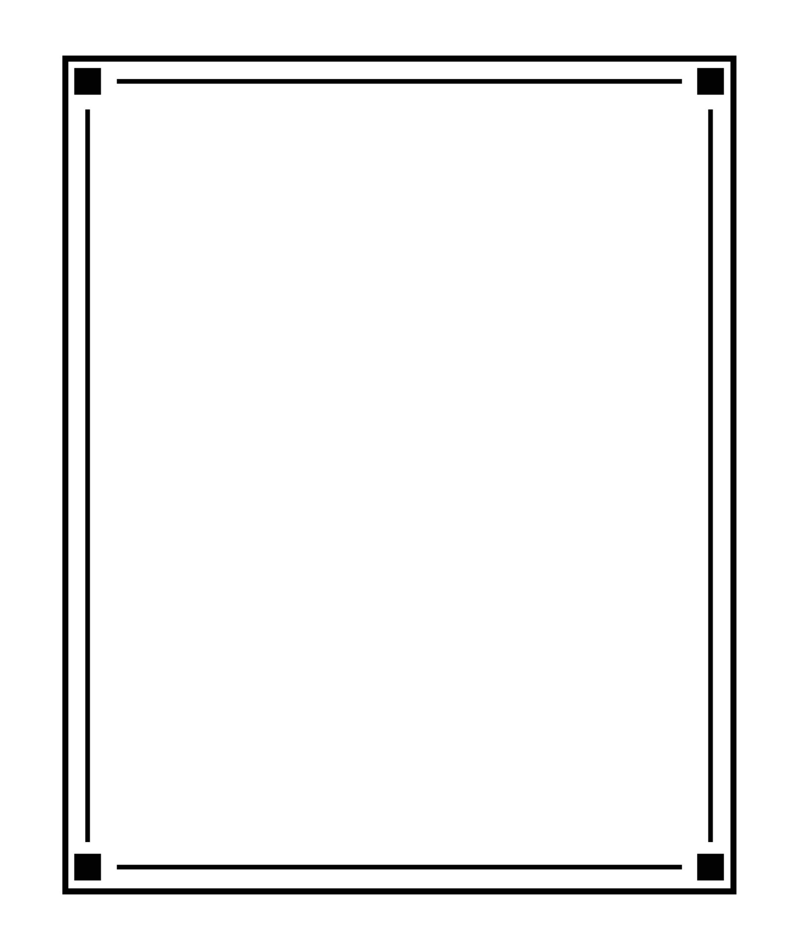 Frame Border Line Page Vector Vintage Simple Geometric Shapes Frame