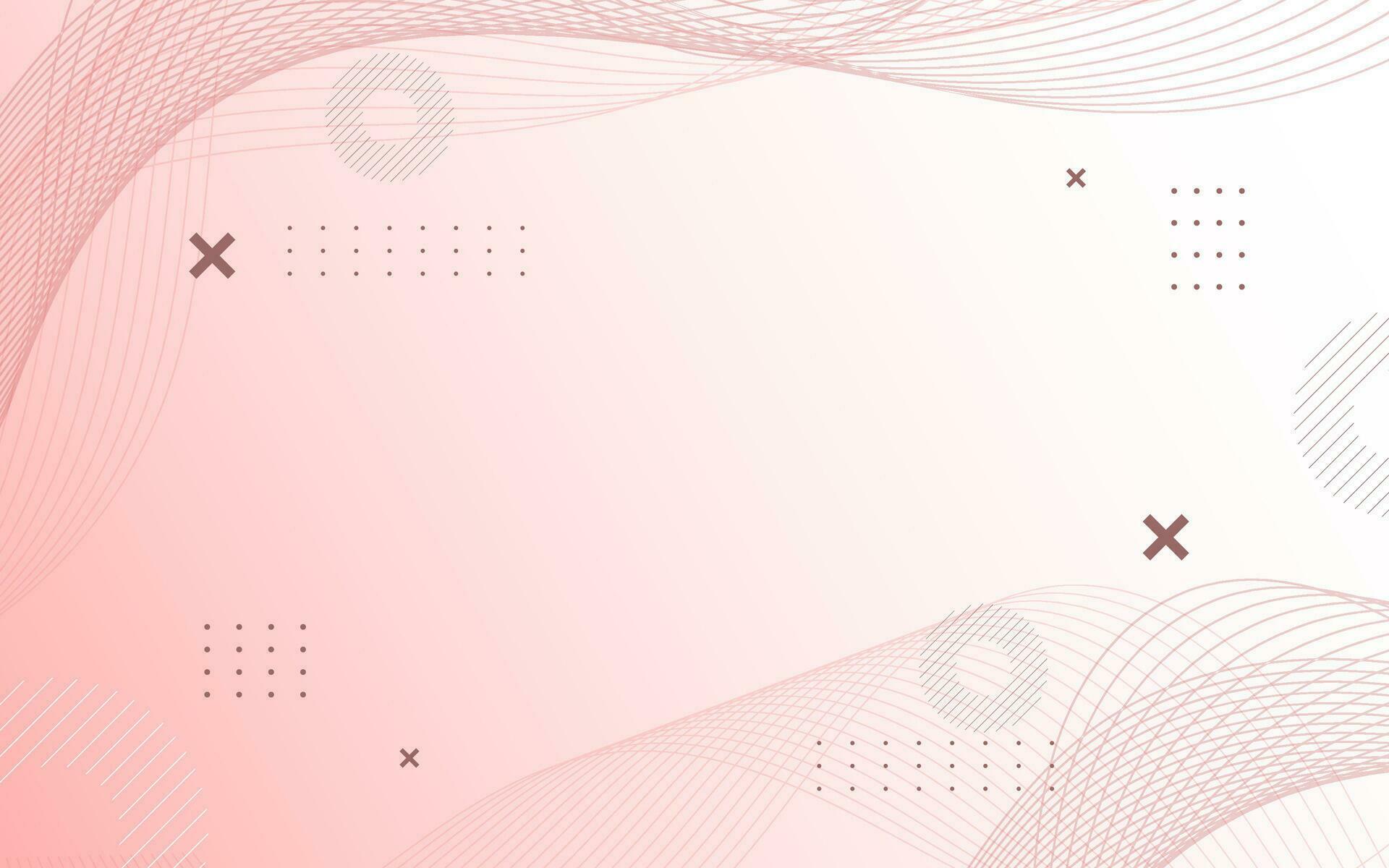 Modern Background Geometric Style Pastel Pink Gradation Wave Pattern