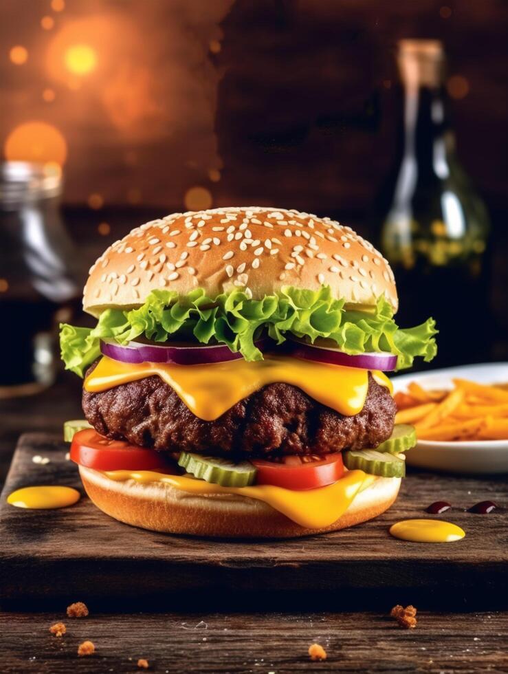 Fast food burger poster, burger design service promotion template ... Fast food burger poster, burger design service promotion template ...