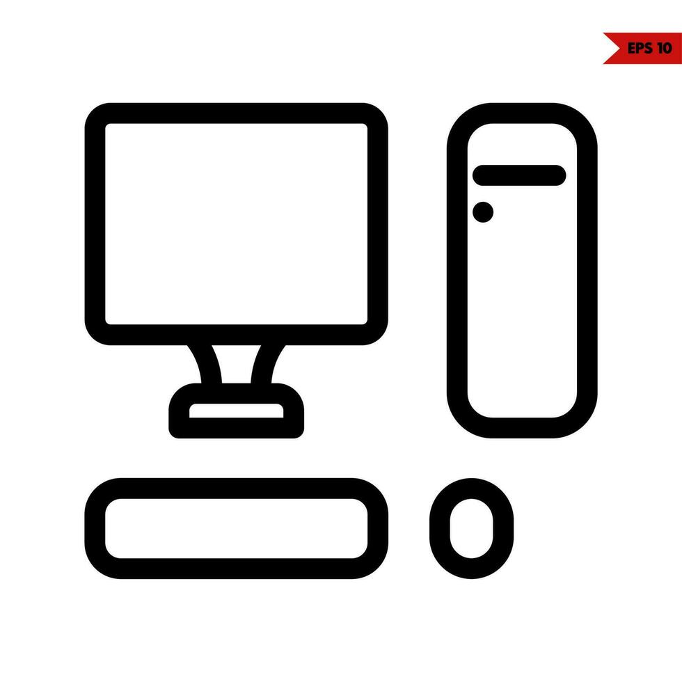 computer line icon 25557779 Vector Art at Vecteezy